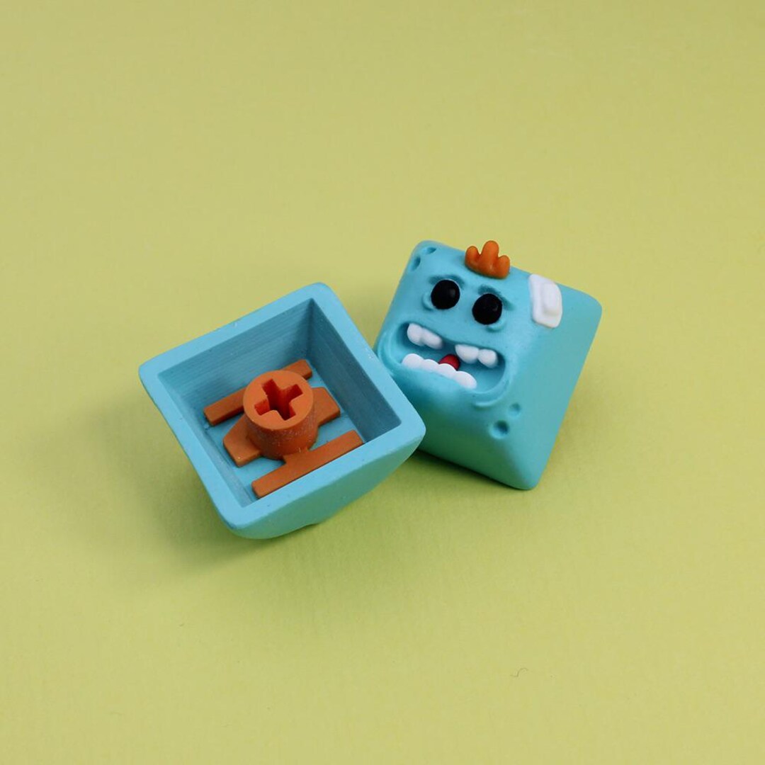Mr Meeseeks Artisan Keycap: Handmade, Rick & Morty, Cherry MX - Etsy