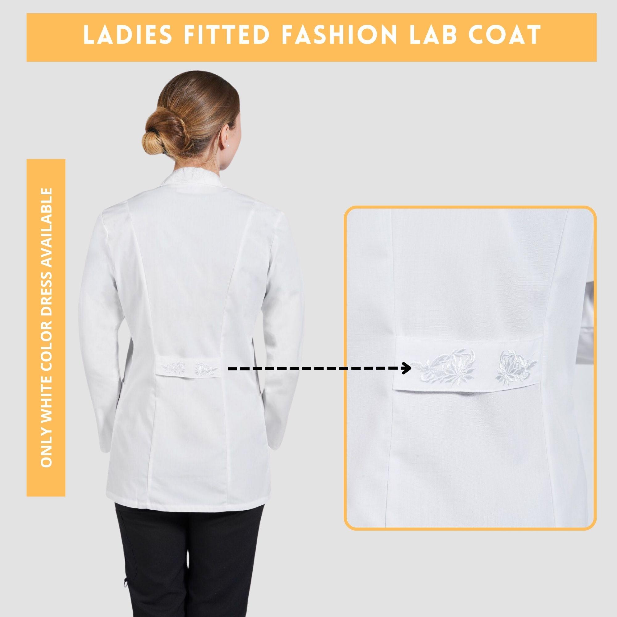 Personalized Lab Coat, Doctor Lab Coat, Ladies Fitted Lab Coat, Women ...