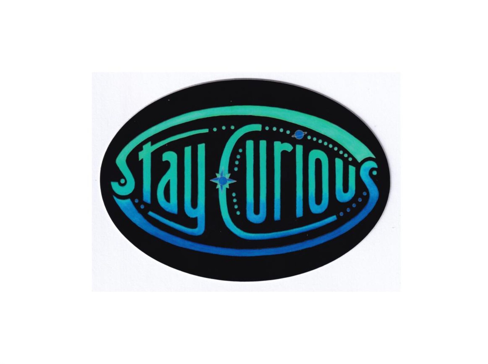 Stay Curious Sticker - Black - Etsy