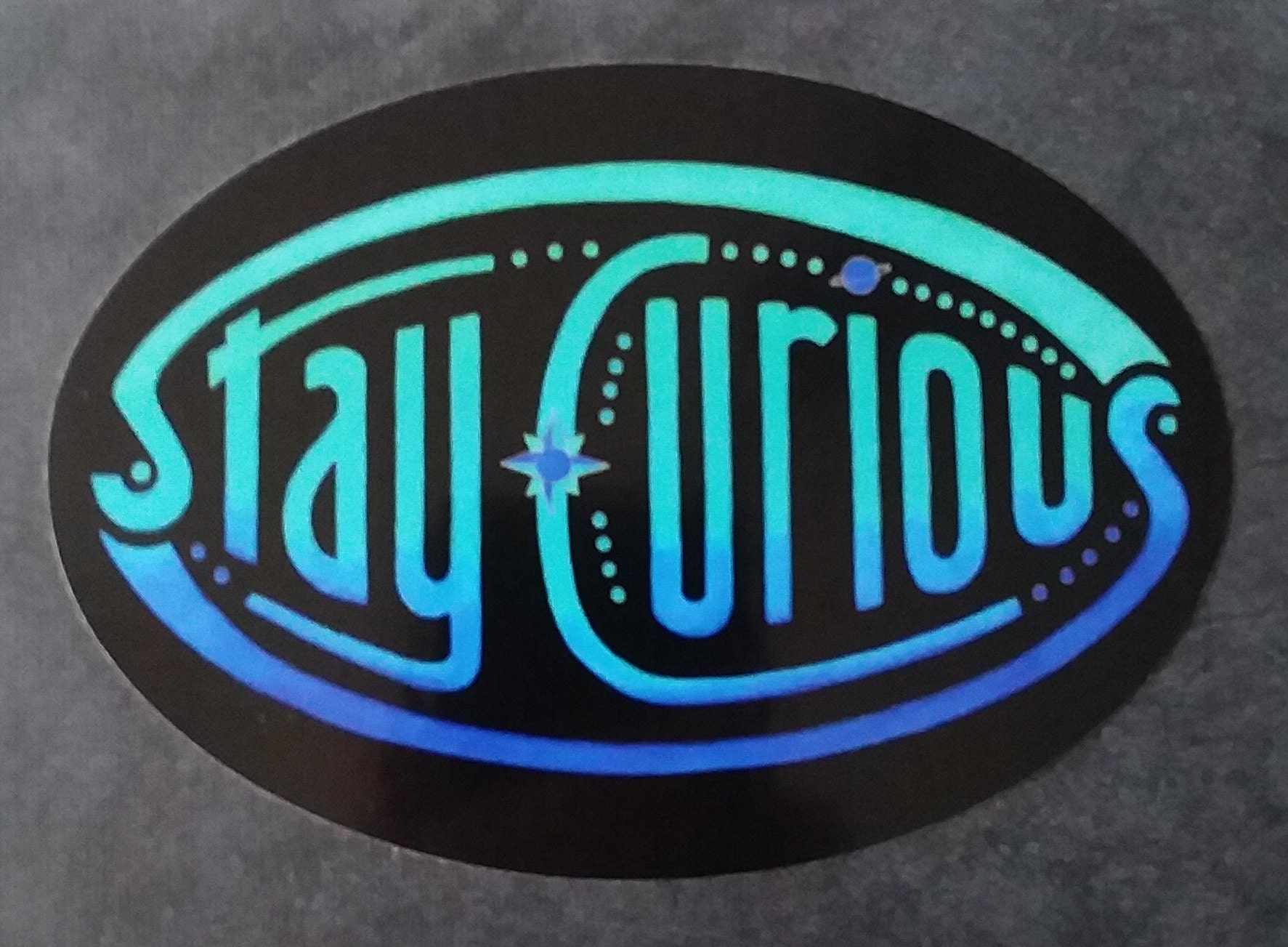 Stay Curious Sticker - Black - Etsy