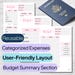 Printable Travel Budget Planner A5, US Letter – Expense Tracker ...