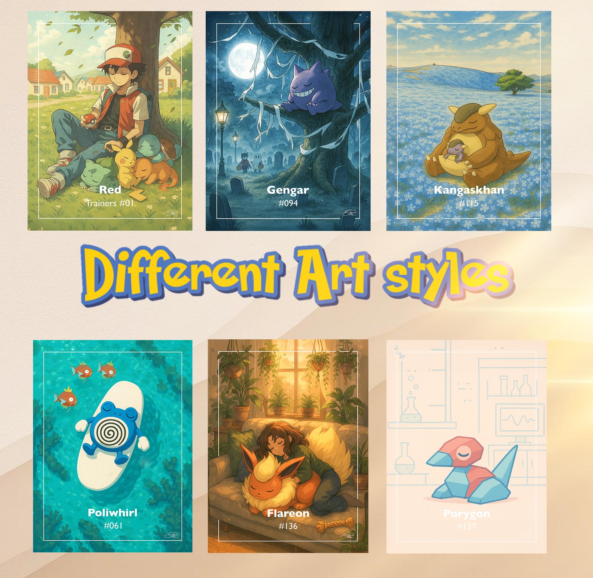 Gen 1 Full Art Pokemon Pokedex Binder Inserts Printable Template ...