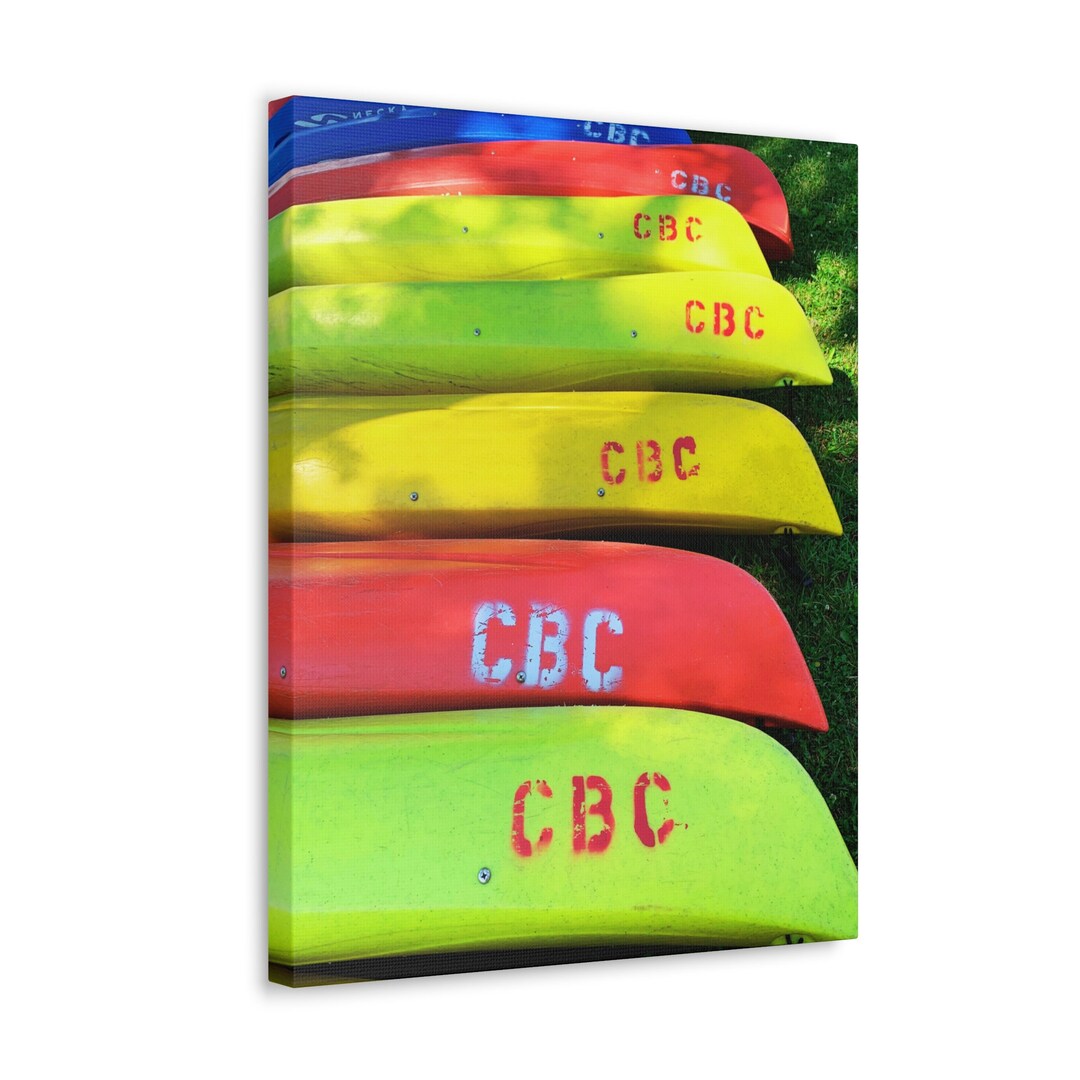 Chautauqua Lake Canoe Stack 16" X 20" - Etsy