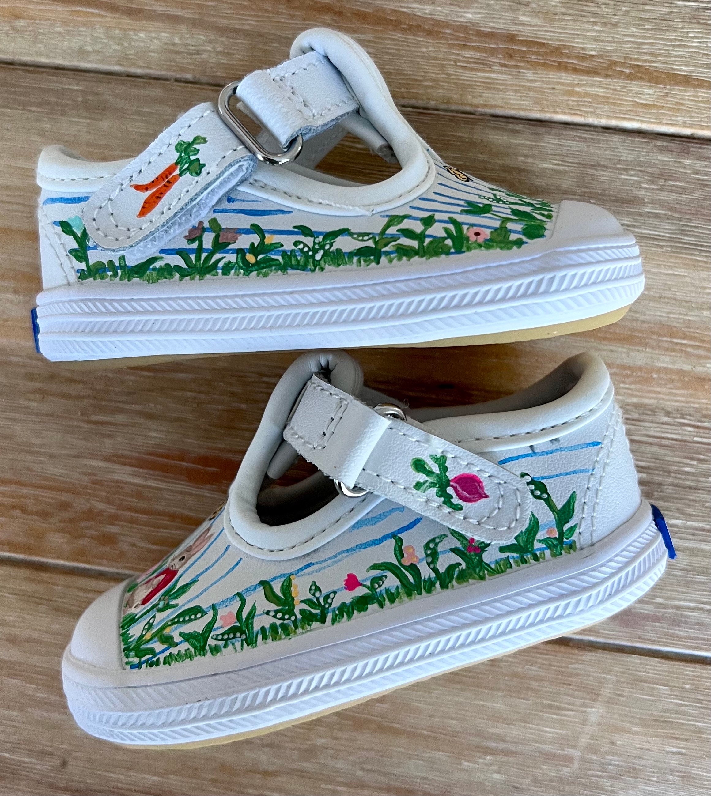 Peter Rabbit & Friends Themed Custom Painted Toddler Keds Size 1 M - Etsy