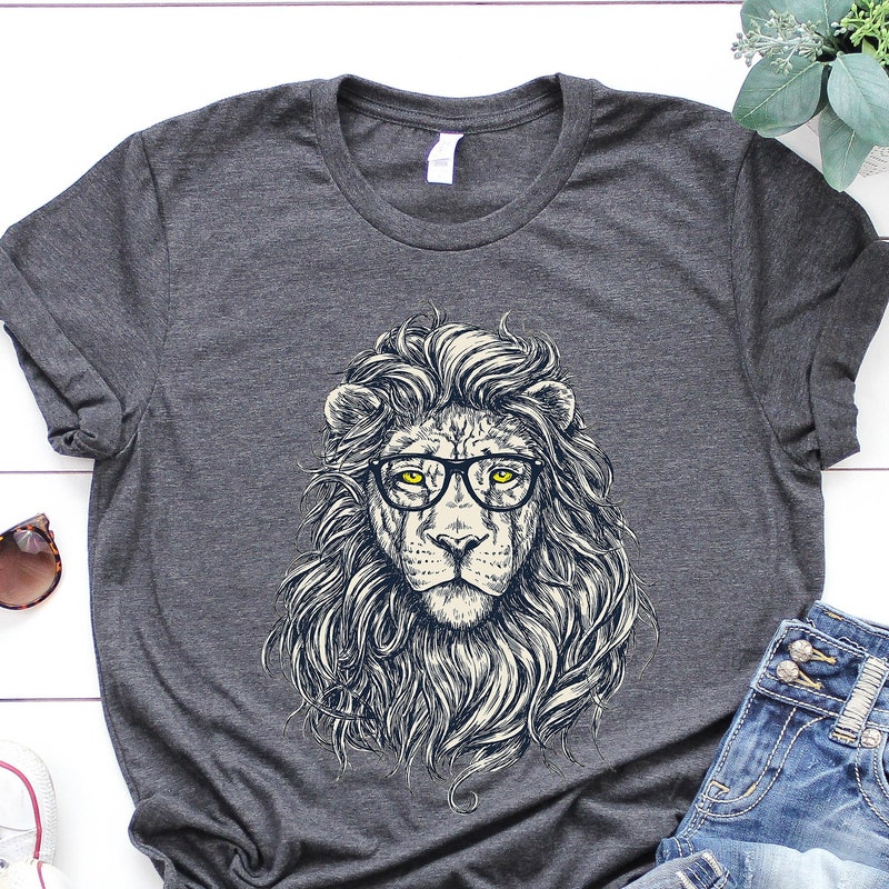 Lion T Shirt - Etsy