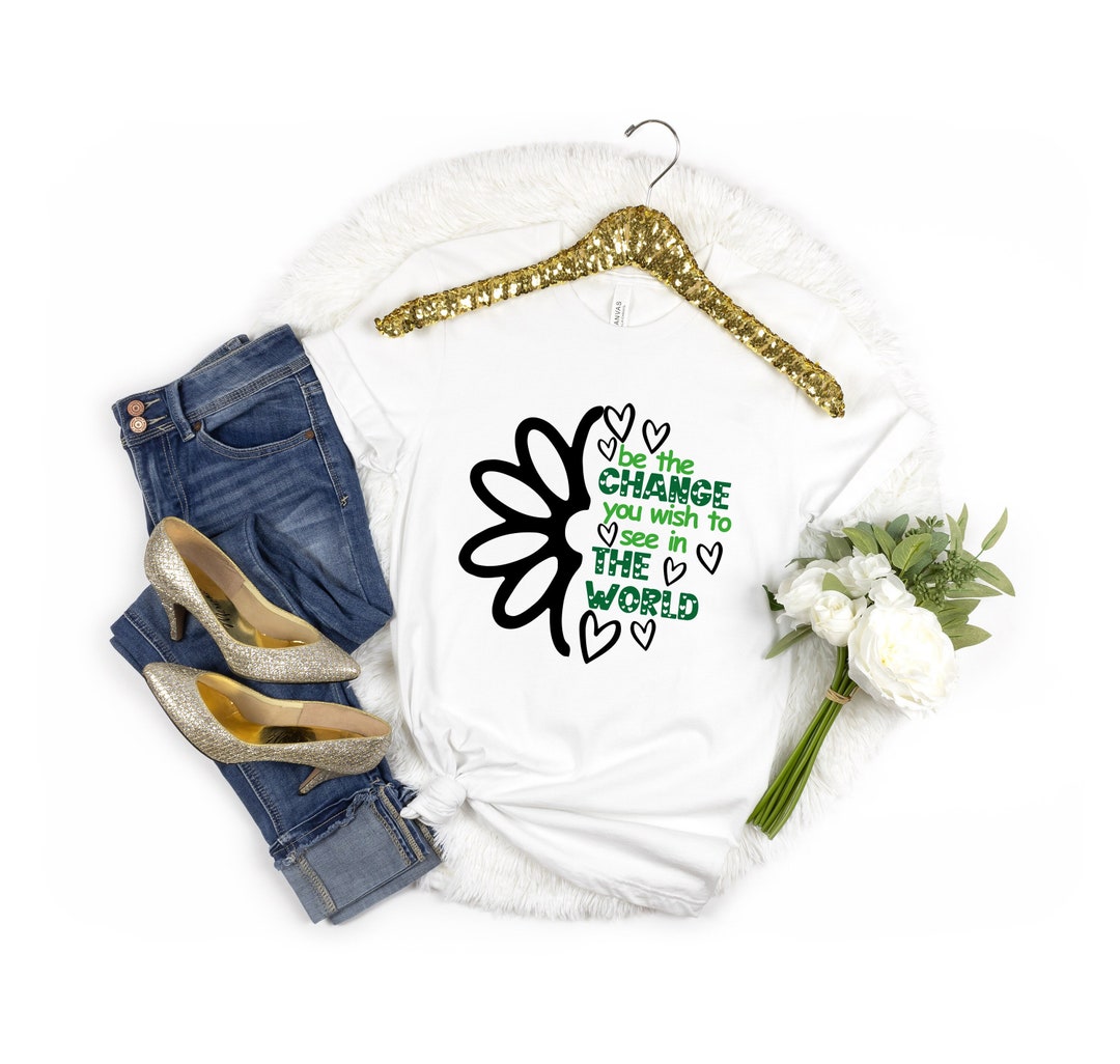 Be the Change T-shirt: Custom Scout Troop Shirt, Inspirational Tee - Etsy