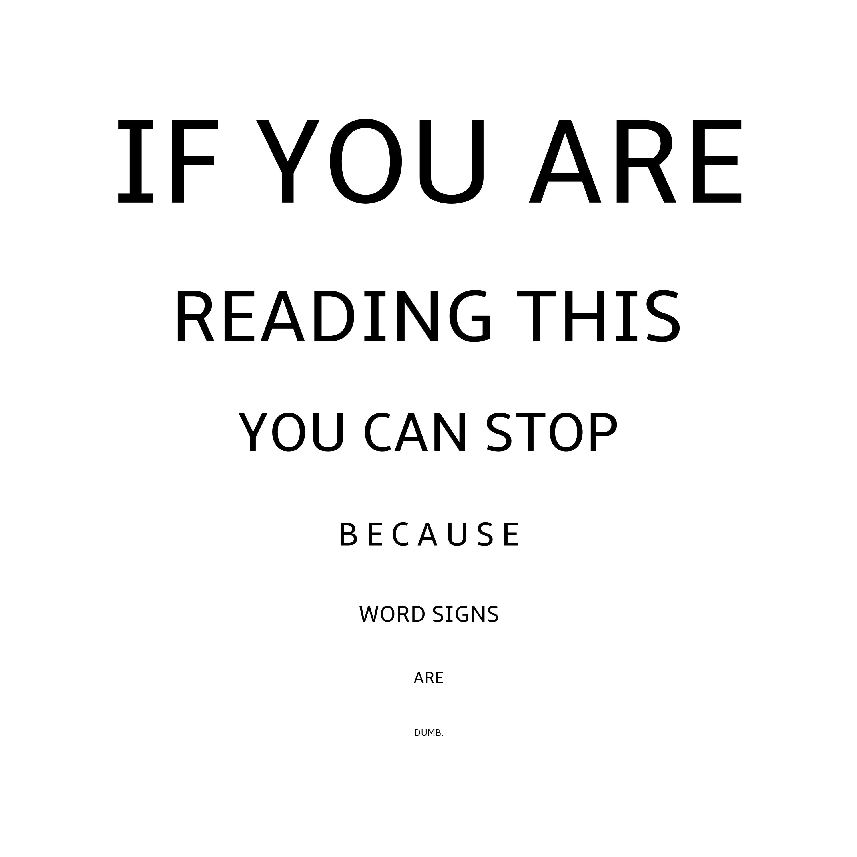 Dumb Word Sign - Etsy