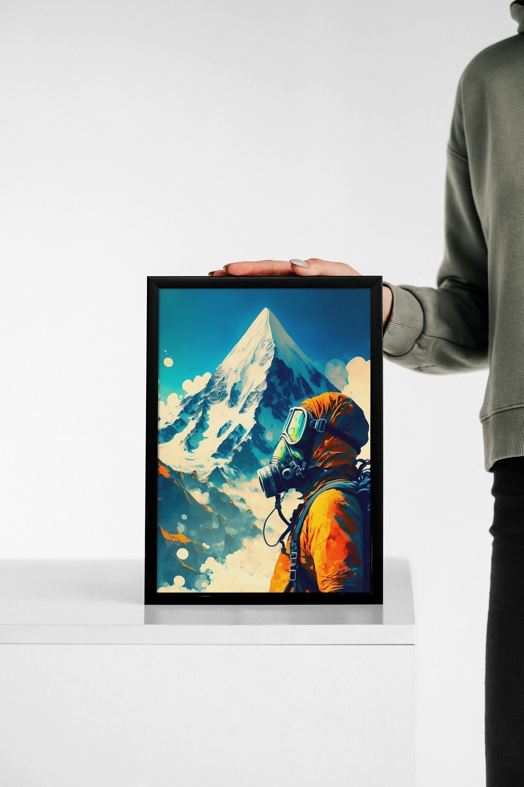 Everest Climber Poster |everest Mountain |climber Poster |himalayan ...