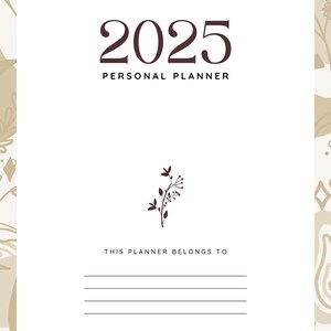 Ultimate 2025 Personal Planner Printable, Classic Template, Daily ...