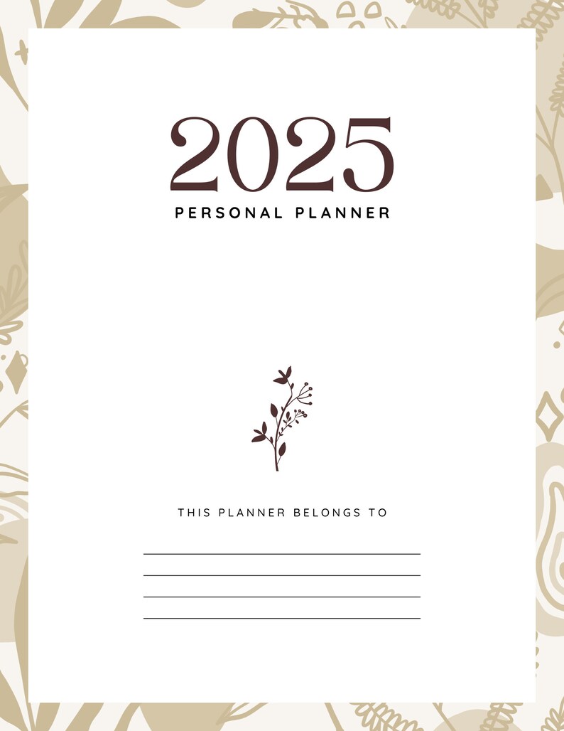 Ultimate 2025 Personal Planner Printable, Classic Template, Daily ...