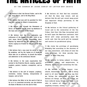 LDS Proclamation Posters Digital Download Font 9 - Etsy