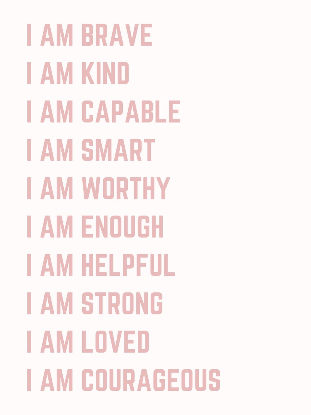I Am Poster | Digital Download - Etsy