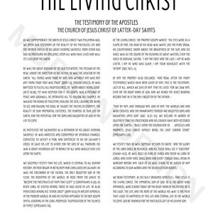 LDS Proclamation Posters | Digital Download | Font 1 - Etsy