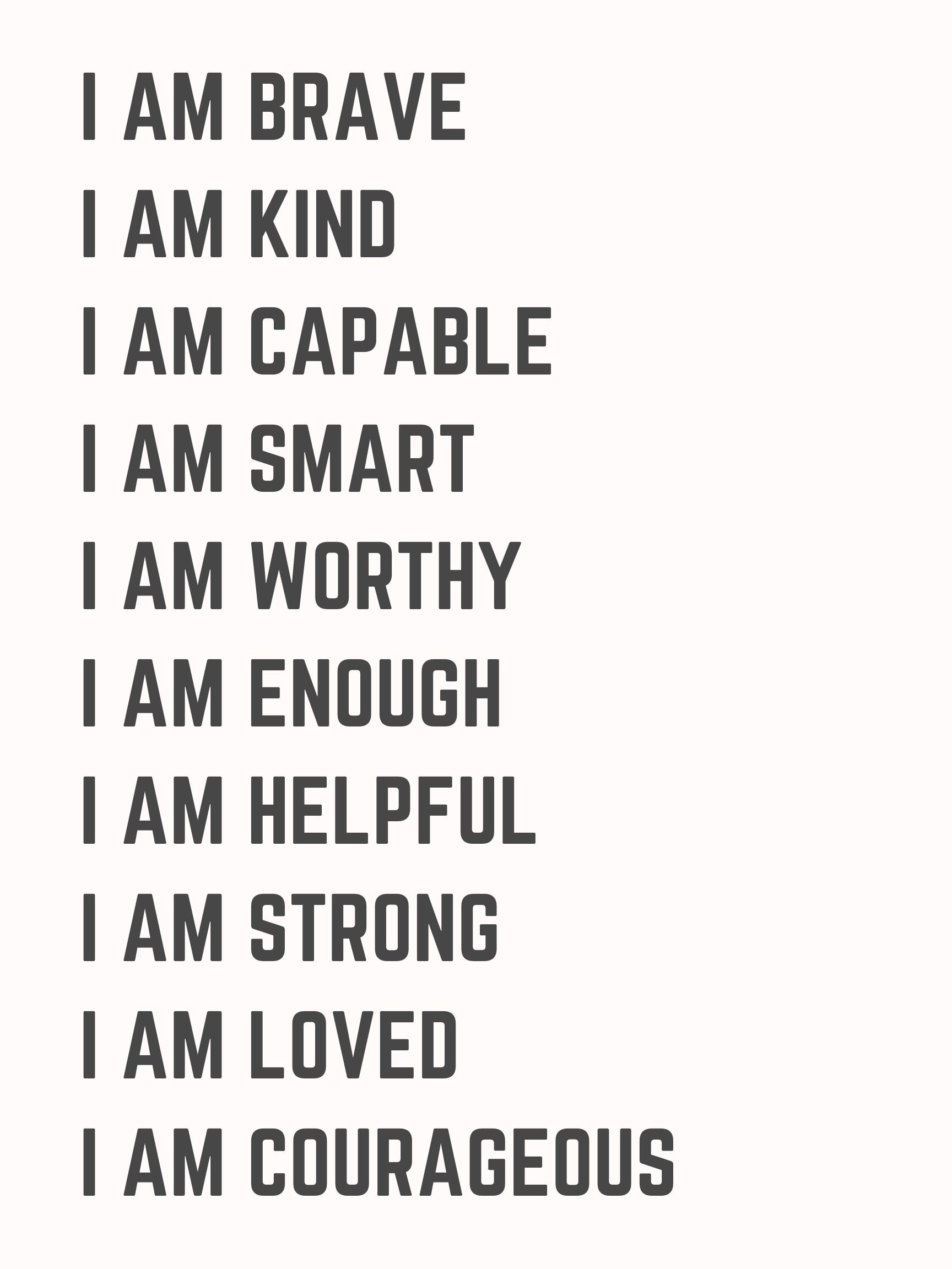 I Am Poster | Digital Download - Etsy