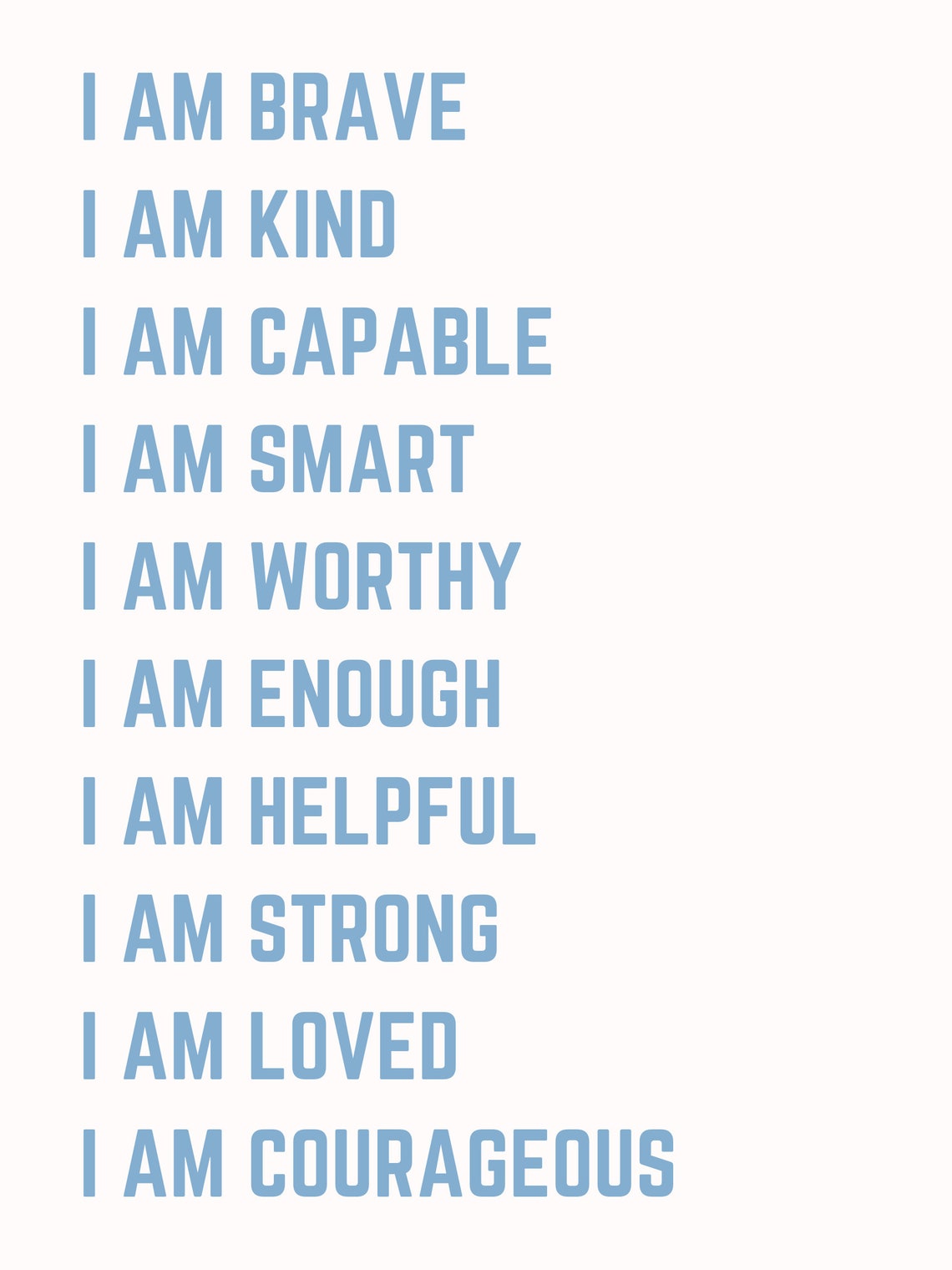 I Am Poster | Digital Download - Etsy