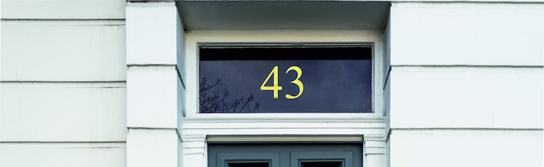 Chrome Gold Door Fanlight Transom House Door Numbers Traditional ...