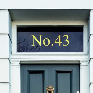 Superior Chrome Gold Door Numbers Transom Classic House Door Number ...