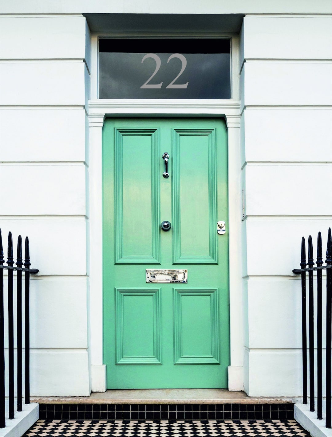 Frosted Fanlight Door Numbers Etched Glass House Numbers Victorian ...