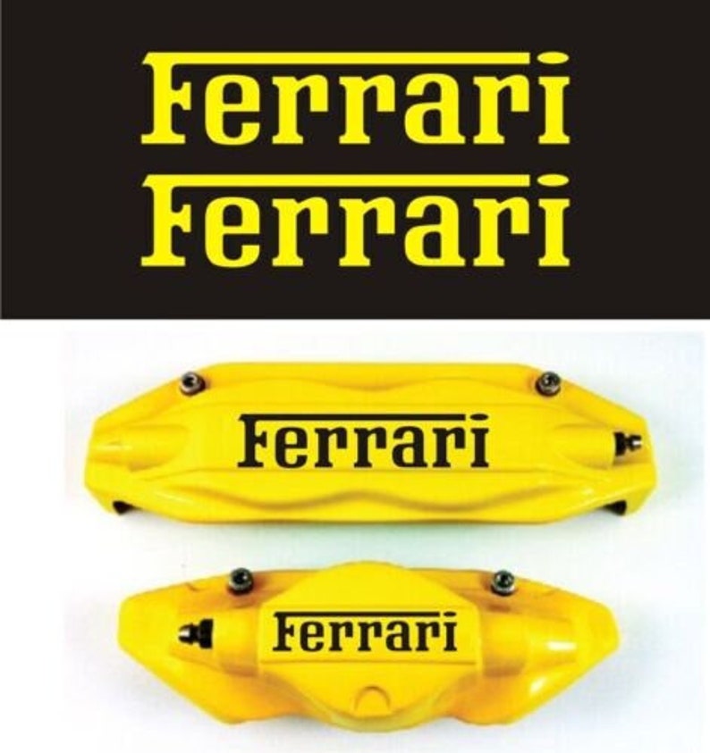 6 X Ferrari Brake Caliper Decals Stickers - Etsy