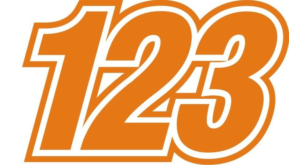 Motorbike Race Numbers Bike Race Numbers Set of Three - Etsy