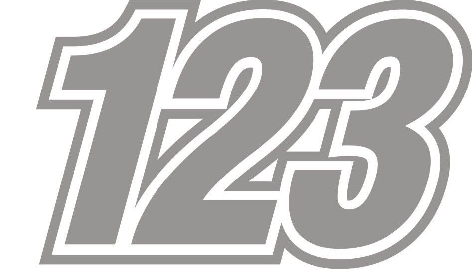 Motorbike Race Numbers Bike Race Numbers Set of Three - Etsy