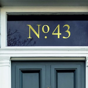 Superior Chrome Gold Door Numbers Transom Classic House Door Number ...