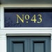 Superior Chrome Gold Door Numbers Transom Classic House Door Number ...