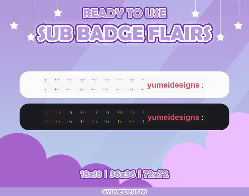 Sparkle Twitch Sub Badge Flair Bit Badges Twitch Sub Badges Stream Star ...