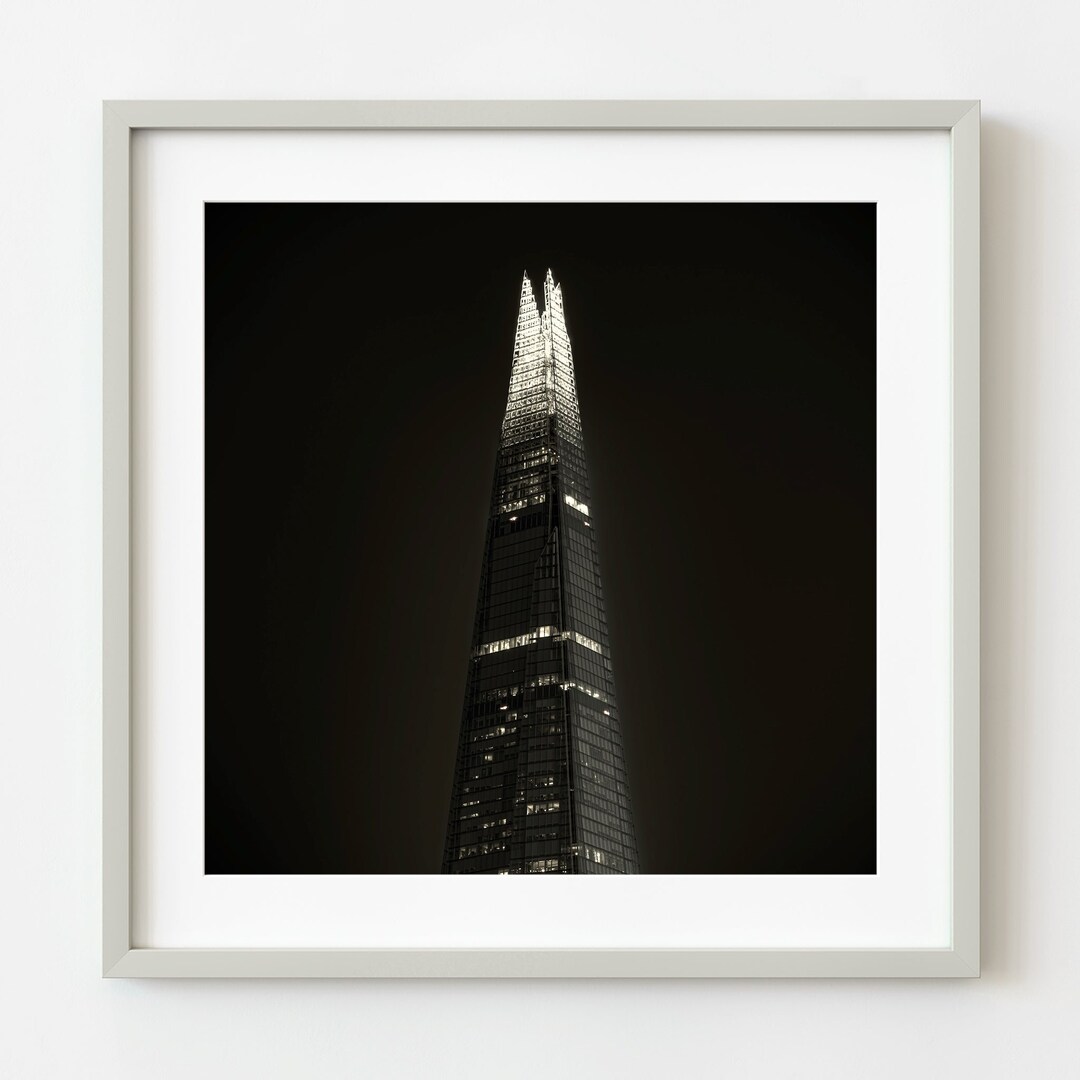 Photo of the Shard in London Photo Art Print - Etsy