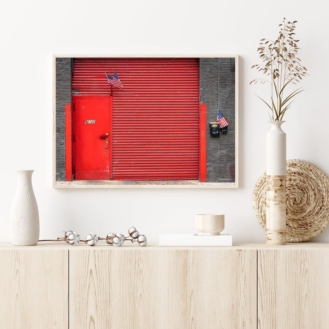 Colourful Red Security Steel Door in New York | Limited Edition of 10 ...