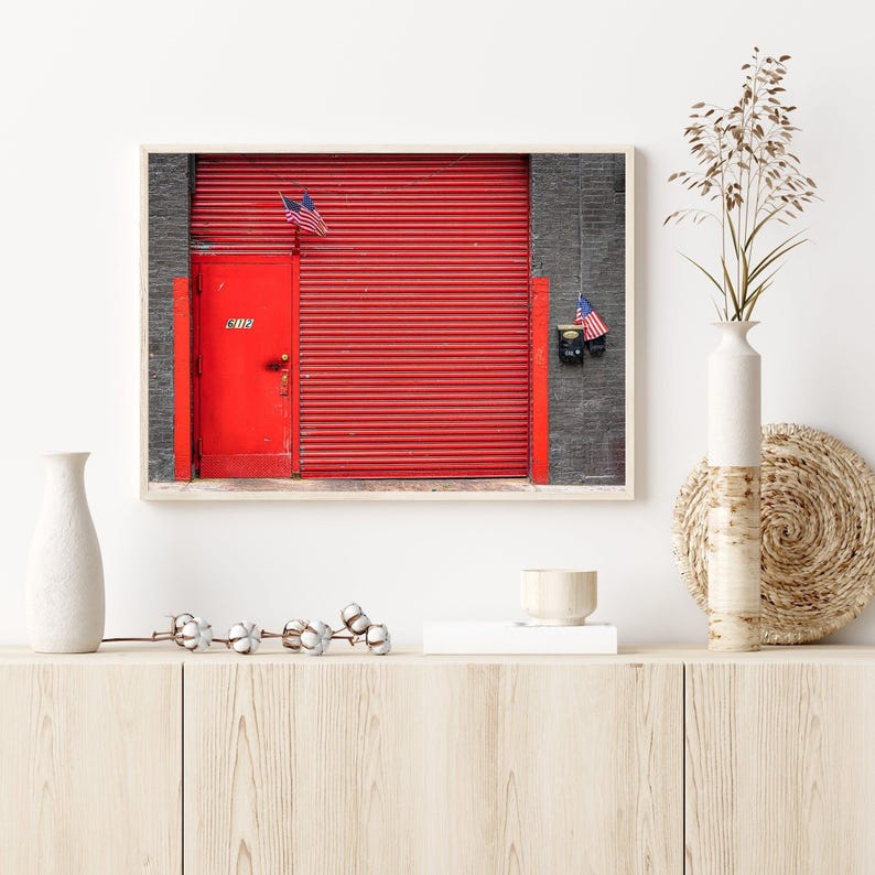 Colourful Red Security Steel Door in New York | Limited Edition of 10 ...