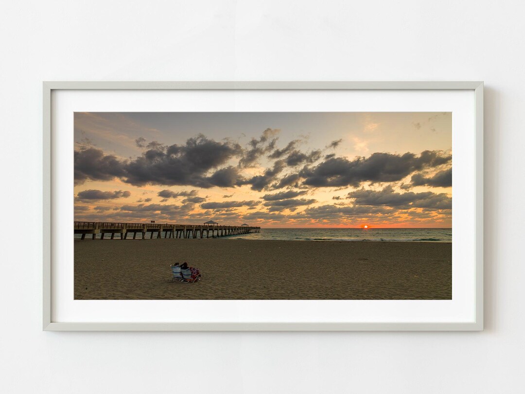 Couple Watching Sunset Juno Beach Florida | Limited Edition of 10 - Etsy
