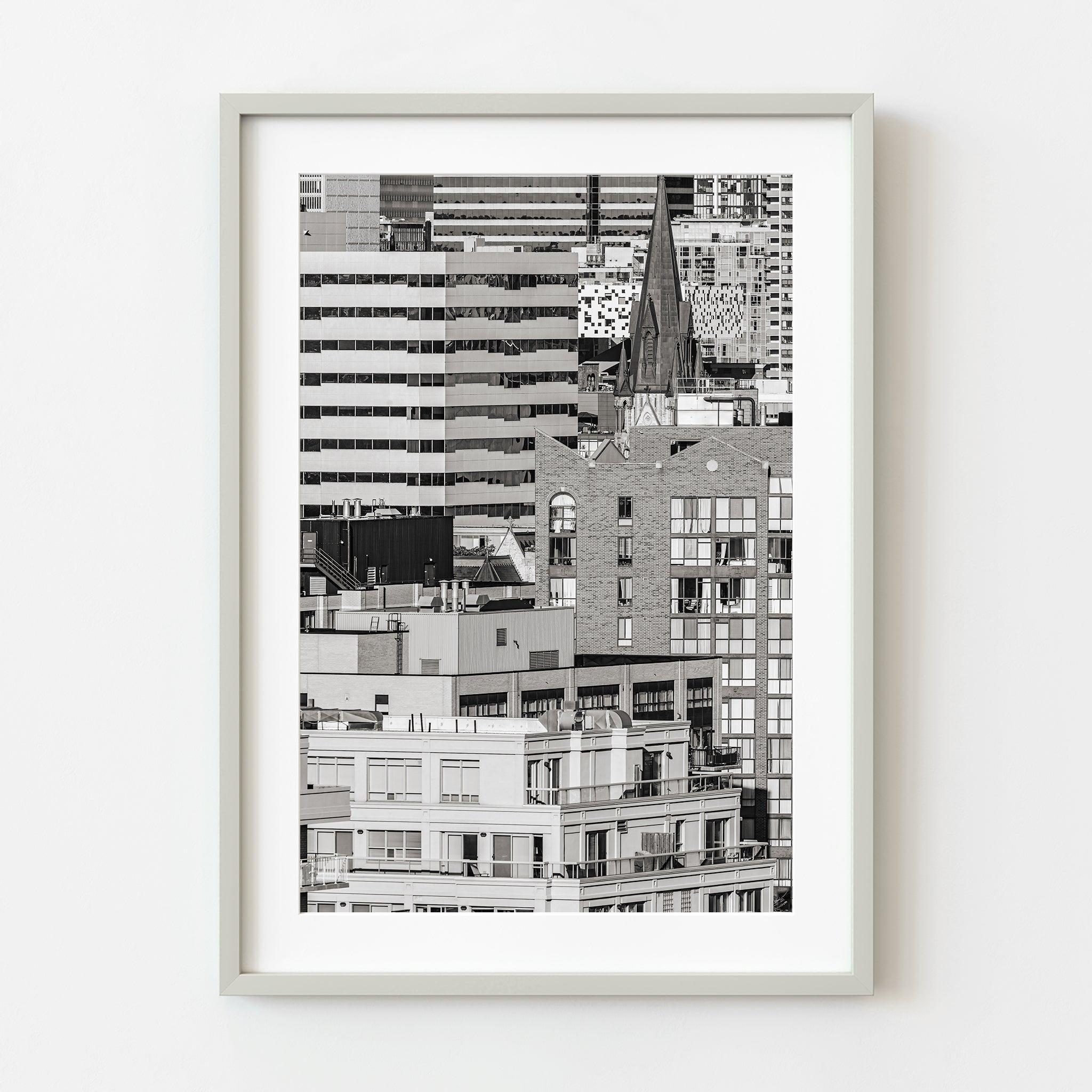 Toronto City Core Buildings | Wall Art - Etsy
