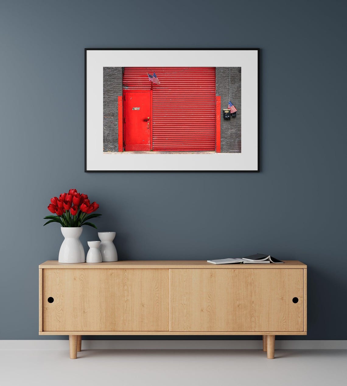 Colourful Red Security Steel Door in New York | Limited Edition of 10 ...