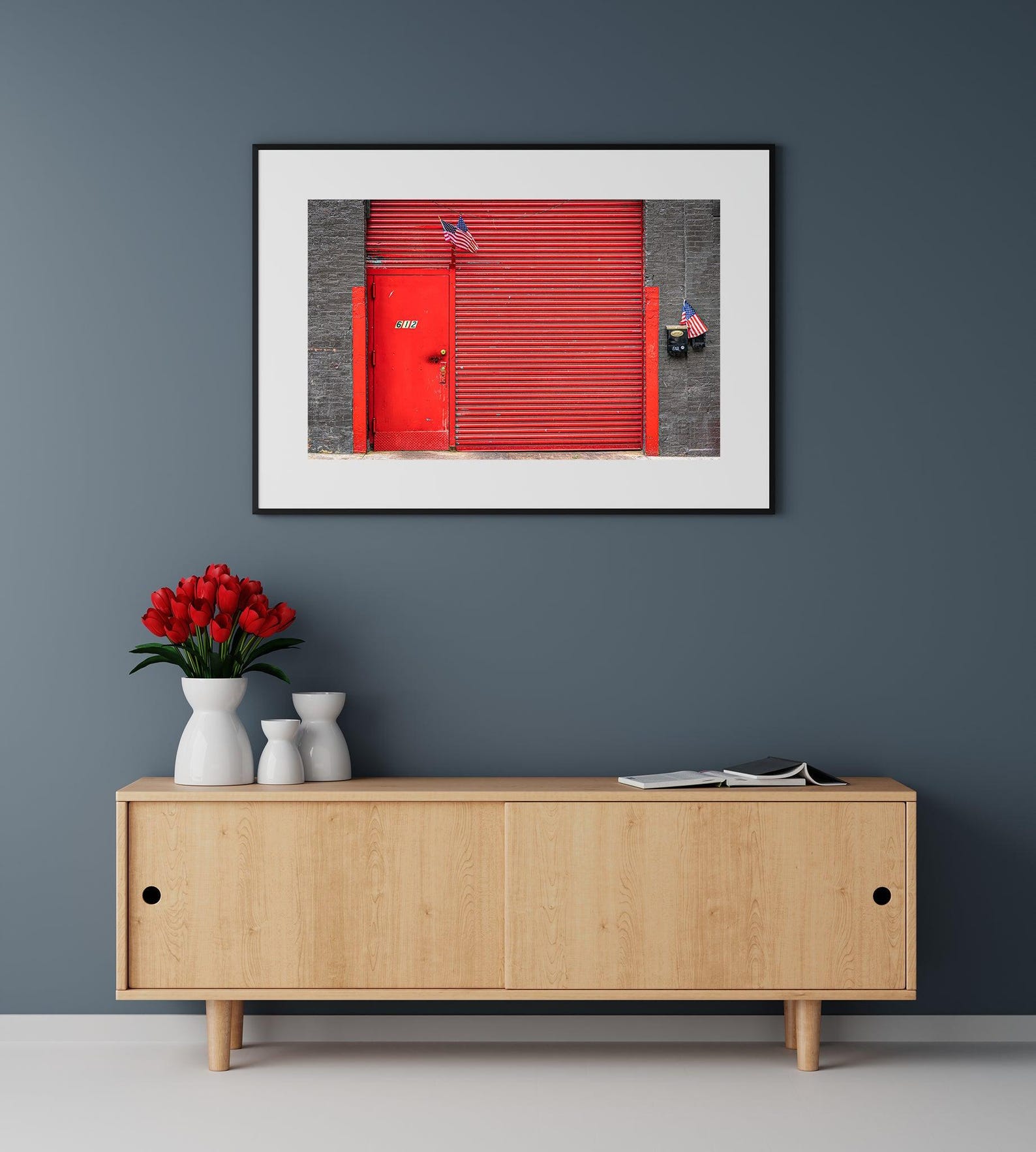 Colourful Red Security Steel Door in New York | Limited Edition of 10 ...