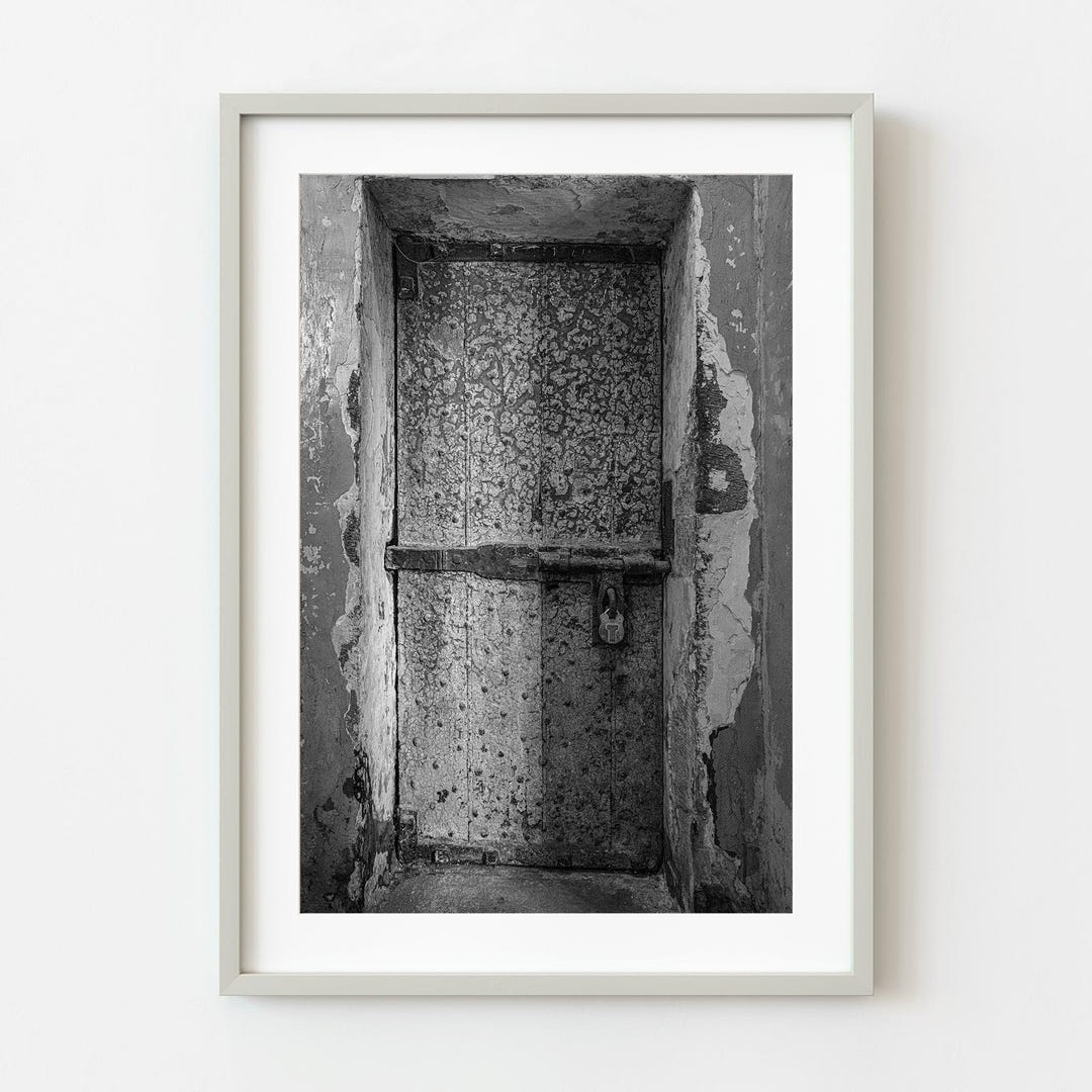 Weathered Jail Cell Door Fine Art: Moody Black and White - Kilmainham ...