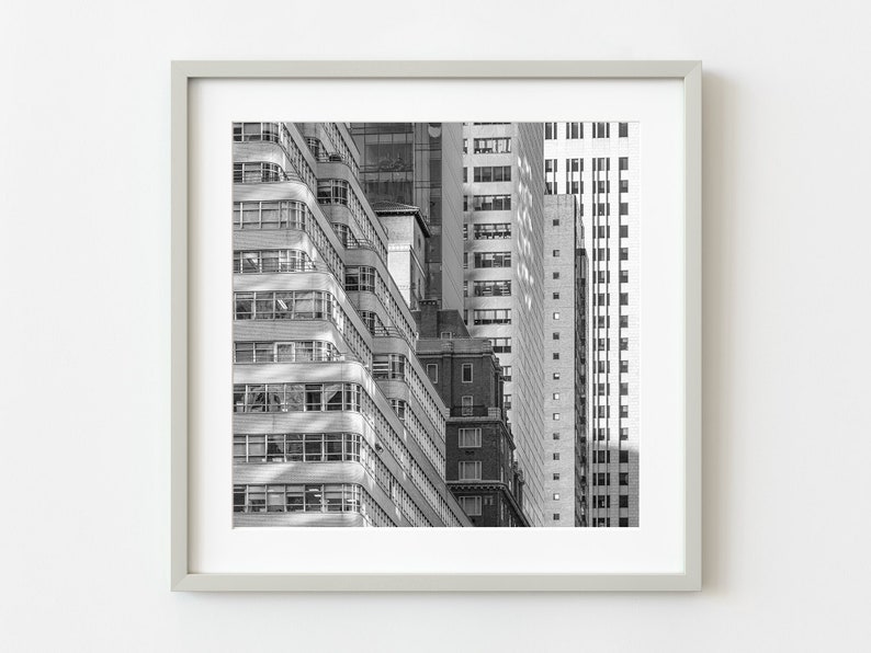 Layers of Manhattan Buildings Wall Art - Etsy