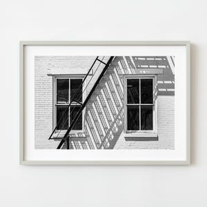 Two Old Windows With Fire Escape | Limited Edition of 10 - Etsy