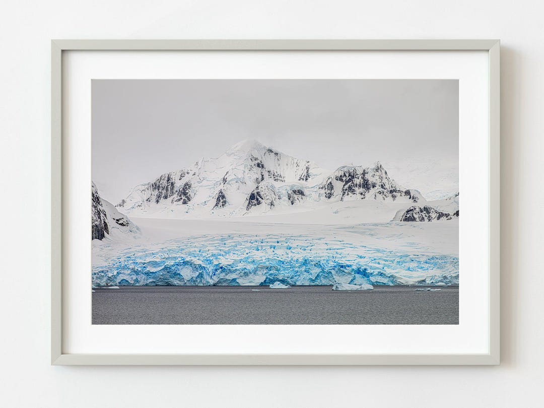 Snow and Ice Collapsing on Its Own Weight Antarctic Landscape Wall Art ...