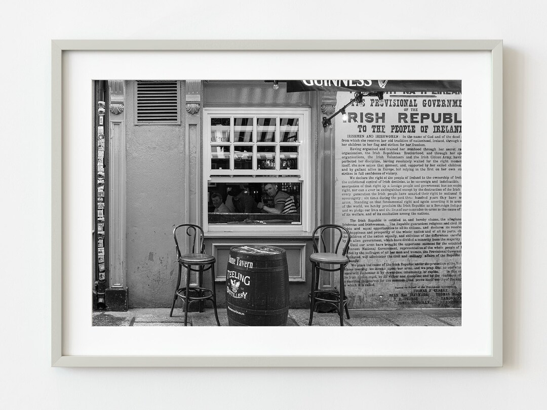 Dublin Ireland Streets Pub Window Photo Art Print - Etsy