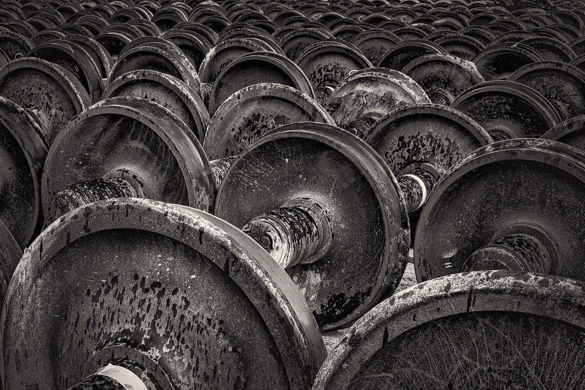 Rusted Rail Car Wheels | Limited Edition of 10 - Etsy