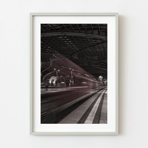 Train Zooming Past Platform Dresden Germany | Wall Art - Etsy