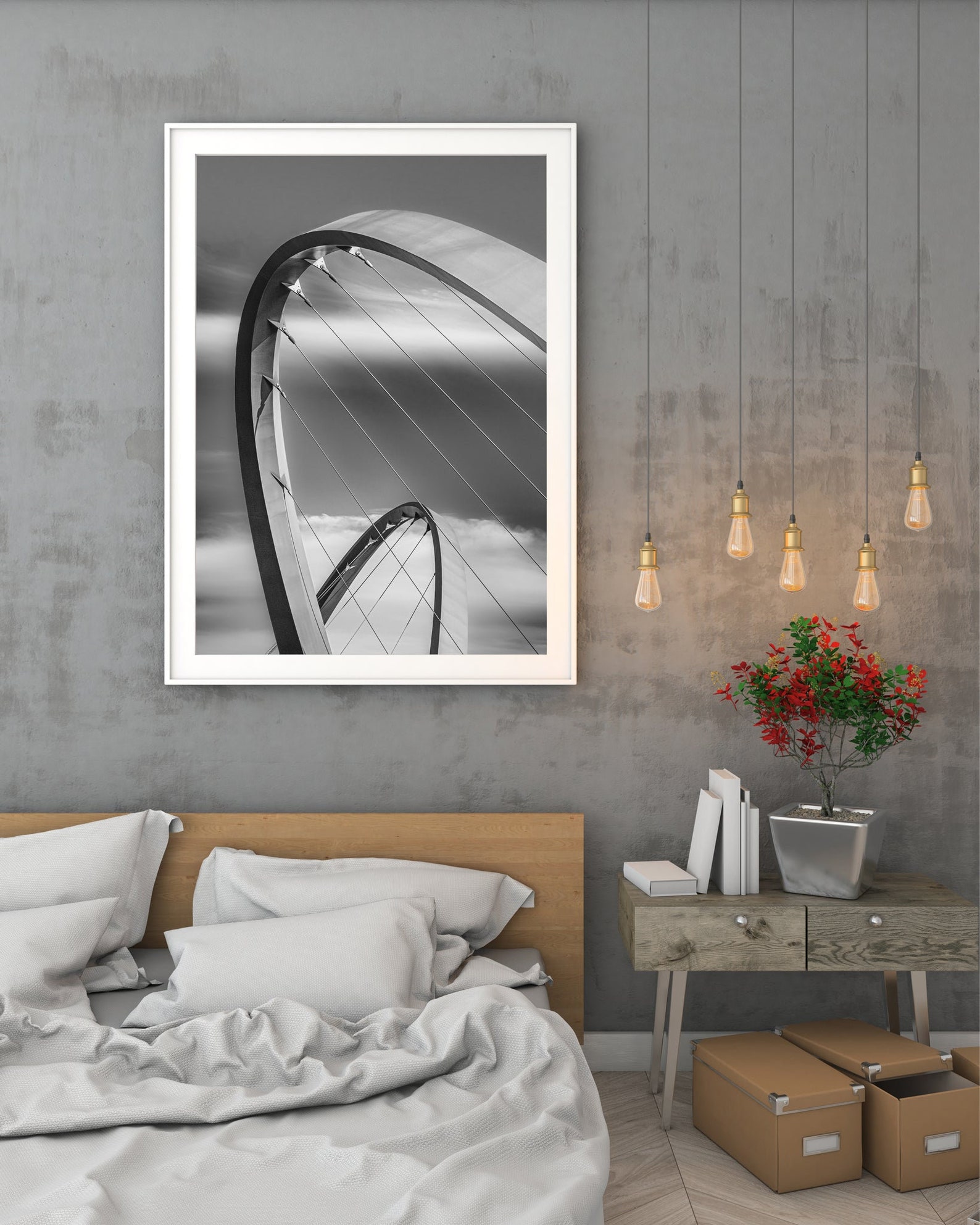 Elizabeth Quay Pedestrian Bridge in Perth Photo Art Print - Etsy