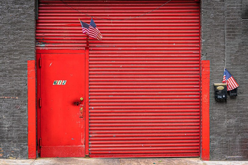 Colourful Red Security Steel Door in New York | Limited Edition of 10 ...