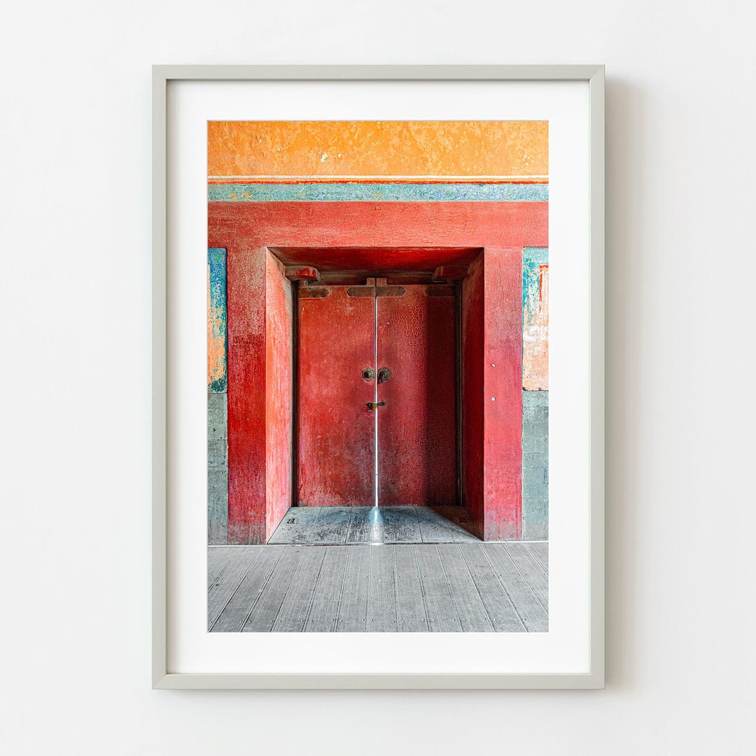 Solid Red Doors From the Forbidden City Temples Beijing China | Wall ...
