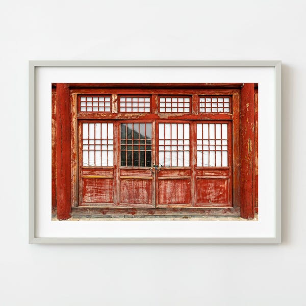 Red Door Print - Etsy