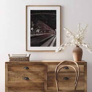 Train Zooming Past Platform Dresden Germany | Wall Art - Etsy