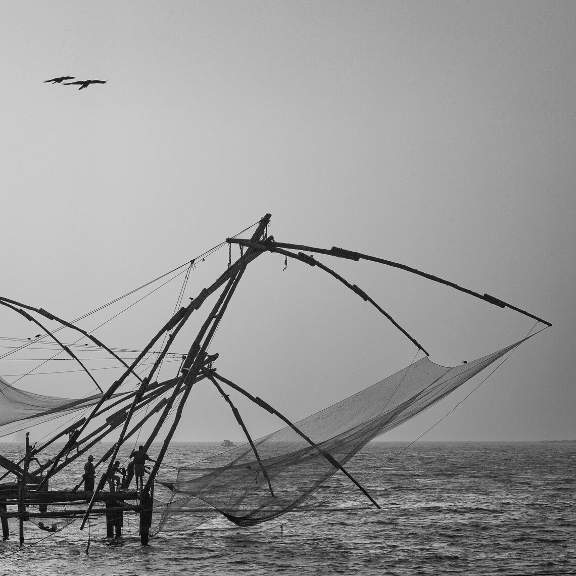 Old Fashioned Fishing Nets at Dusk Kochi India | Wall Art - Etsy