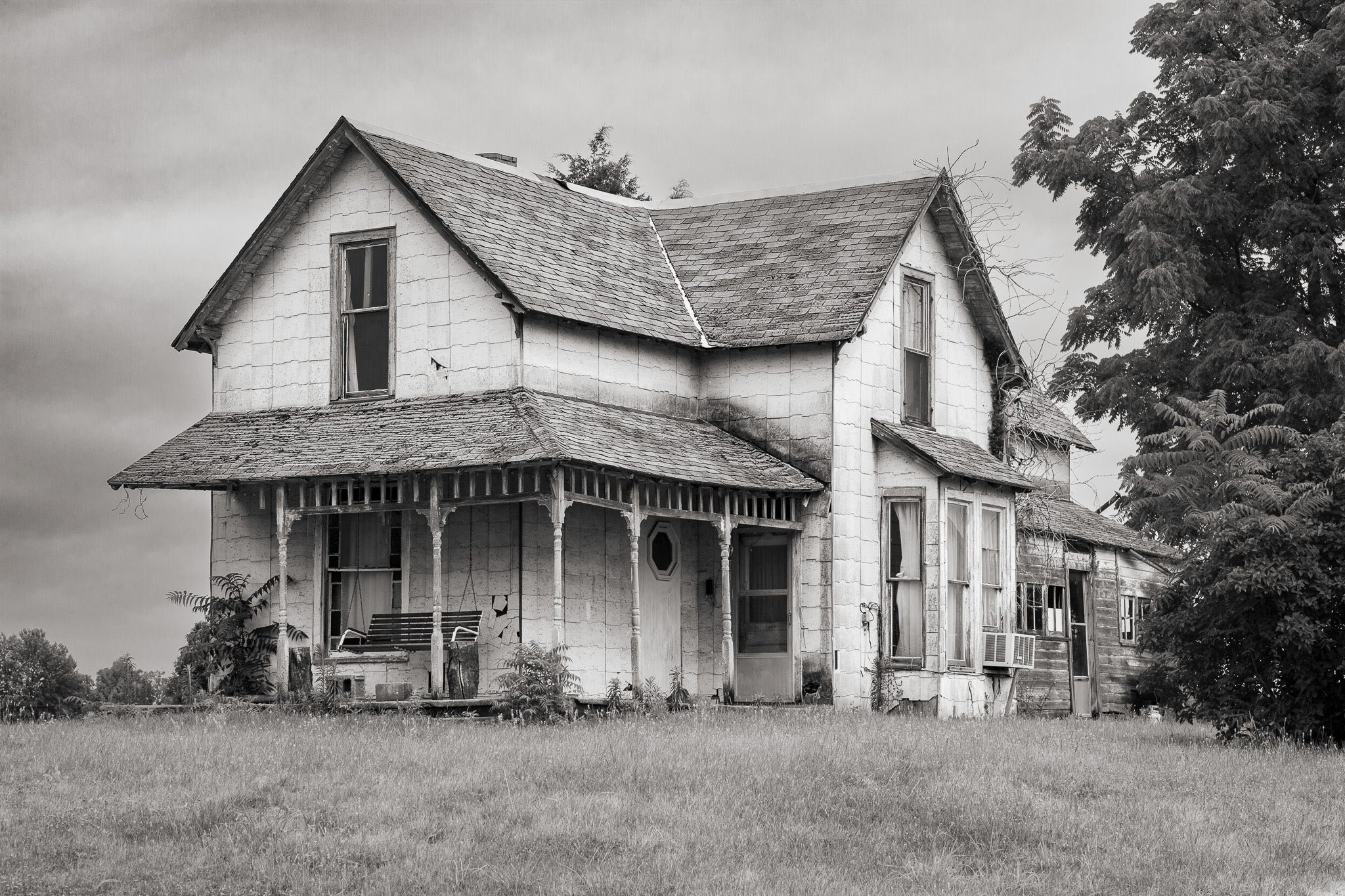 Old Rundown Farmhouse in Rural Indiana Photo Art Print - Etsy