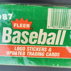 1987 Fleer Baseball Logo Sticker & Updated Trading Card - Etsy